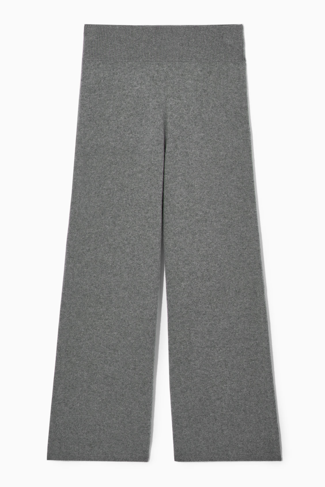 COS Wide-Leg Pure Cashmere Trousers in GREY | Endource