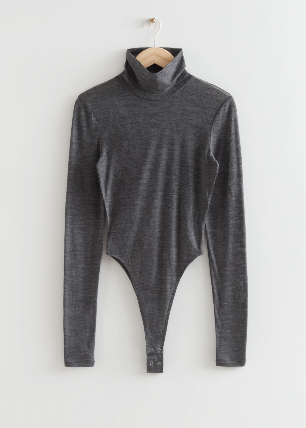 & OTHER STORIES Fitted High Leg Body in Grey | endource