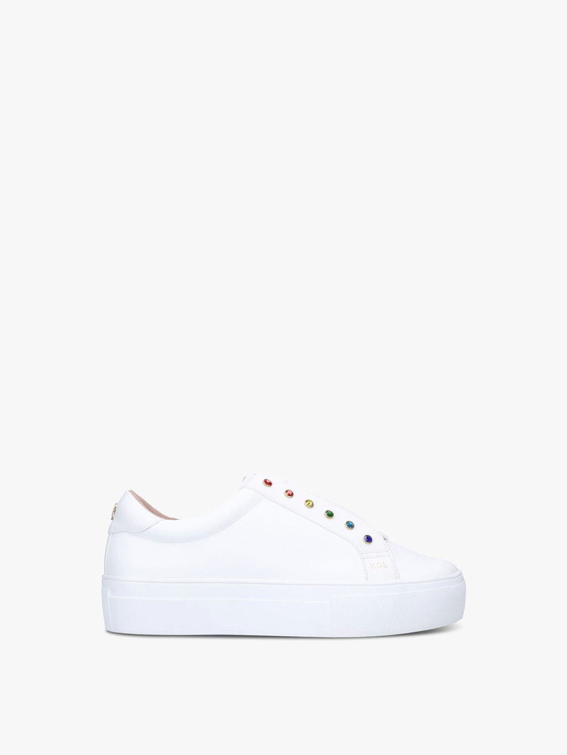 KURT GEIGER LONDON KGL Liviah Trainers in White | endource
