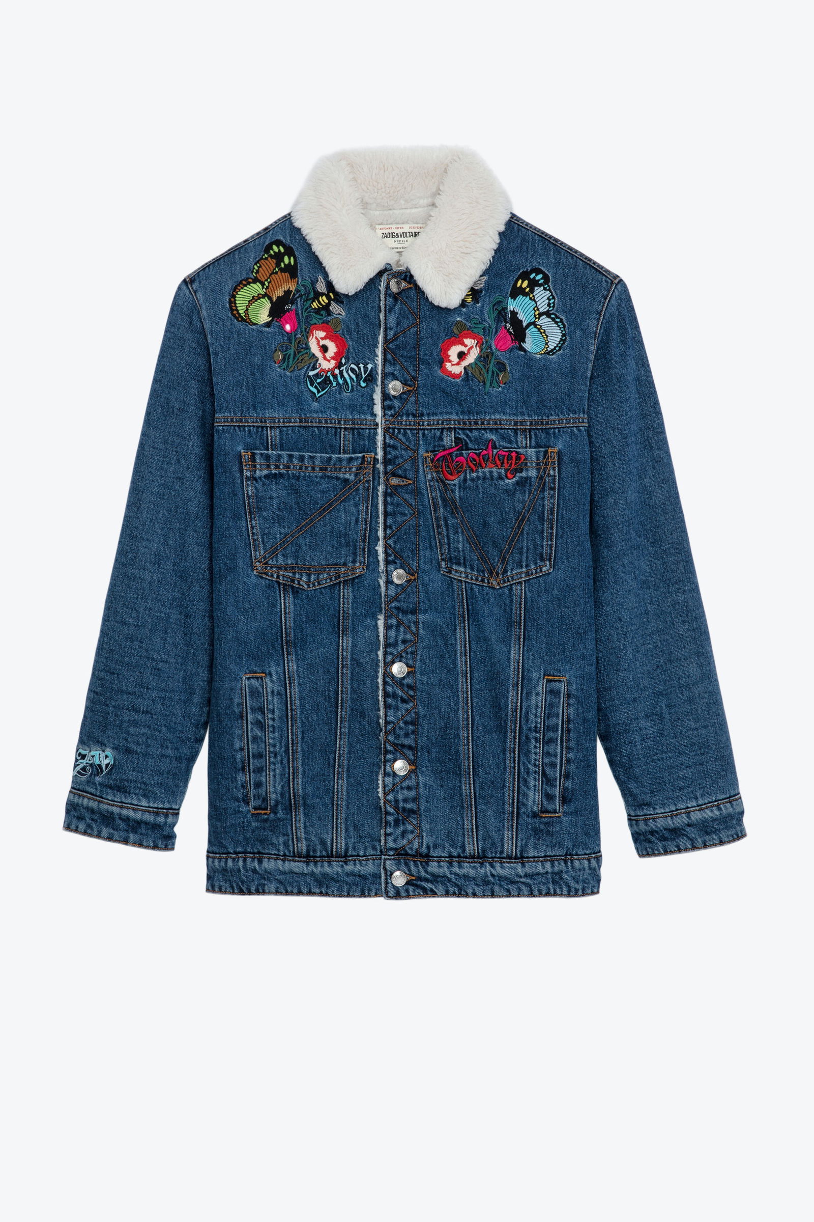 ZADIG & VOLTAIRE Kiome Denim Jacket in Light blue | endource