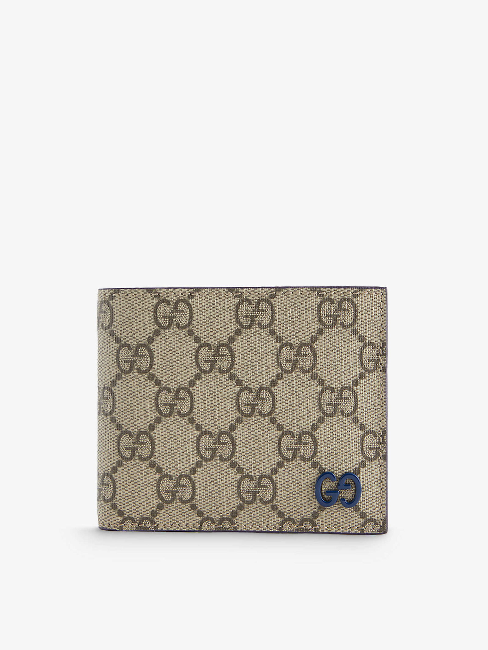 GUCCI Monogram-Embellished Coated Canvas Wallet in B Eb/royale/royale ...