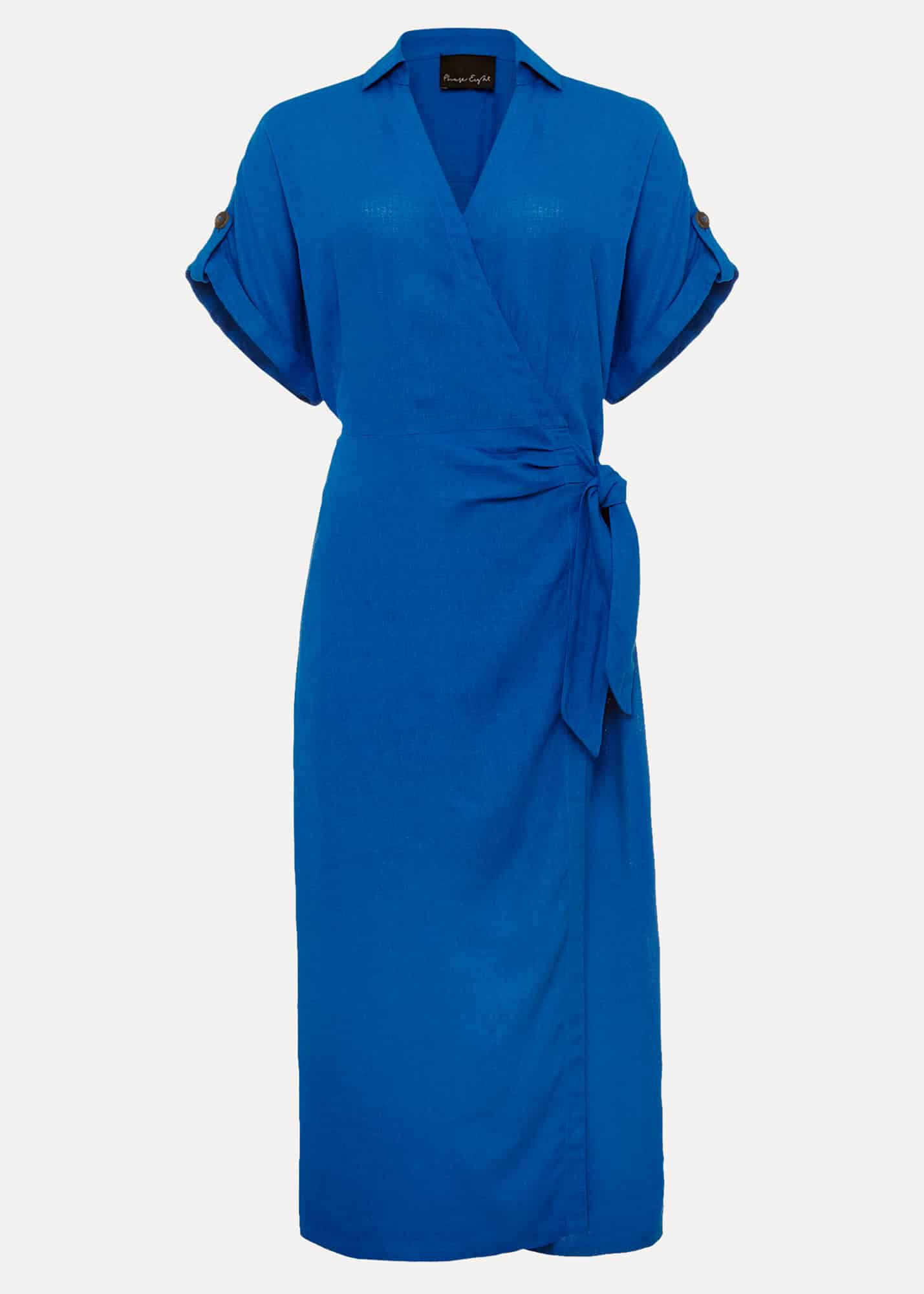 PHASE EIGHT Yasse Linen Shirt Dress in Blue | Endource