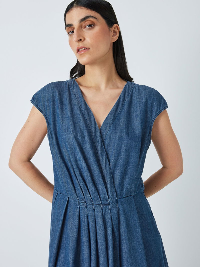 WEEKEND MAX MARA Zuai Cotton Dress in Navy | Endource