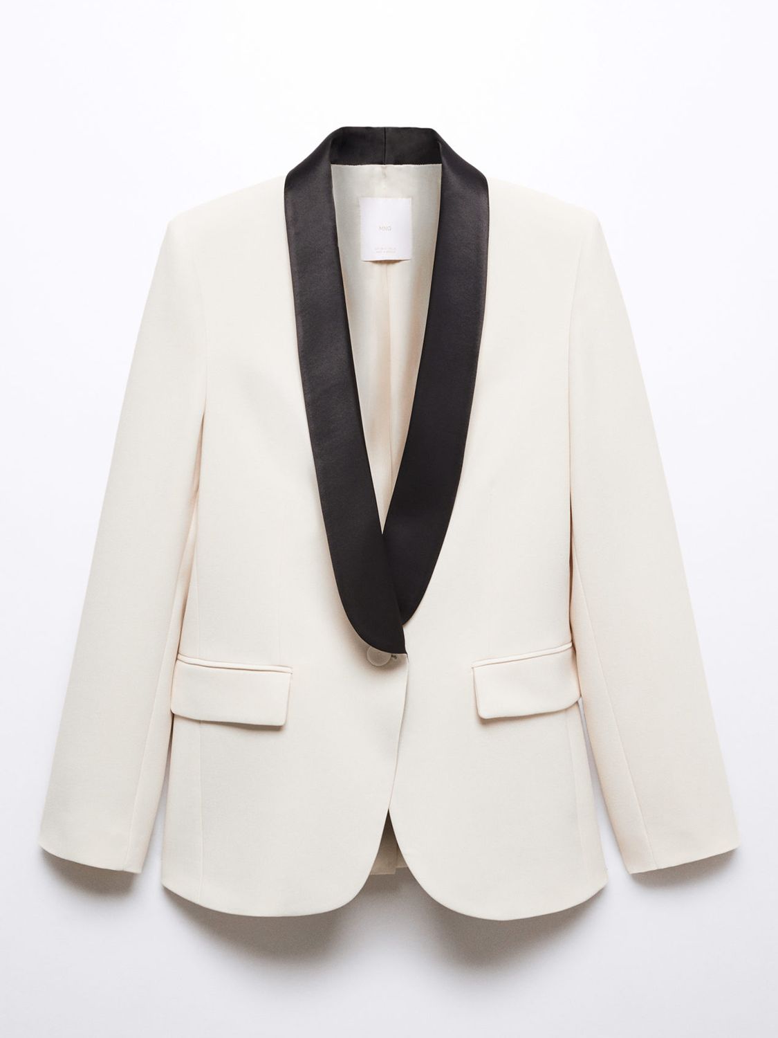 MANGO Smoking Blazer in White | endource