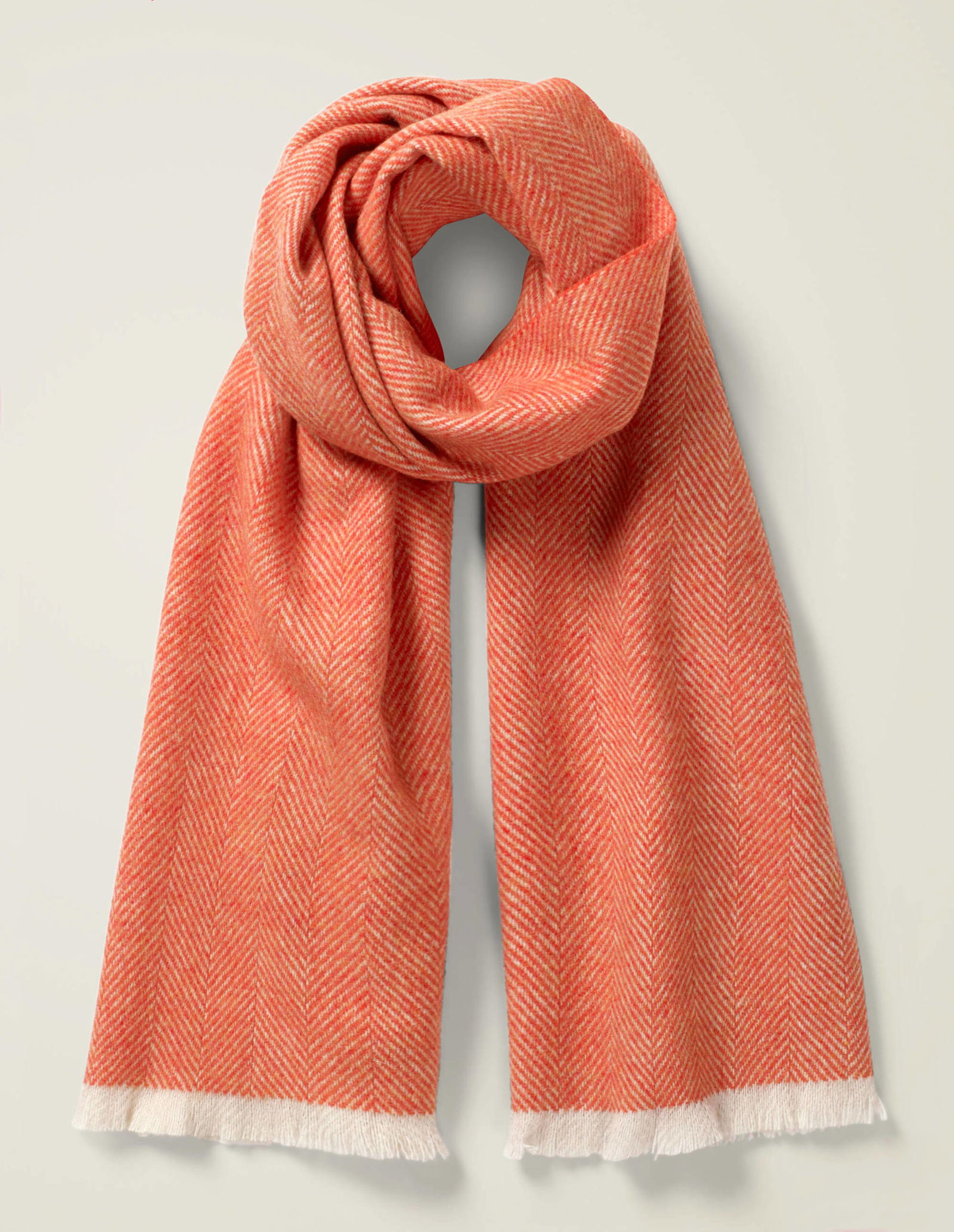 BODEN Herringbone Scarf in Gladioli Herringbone | endource