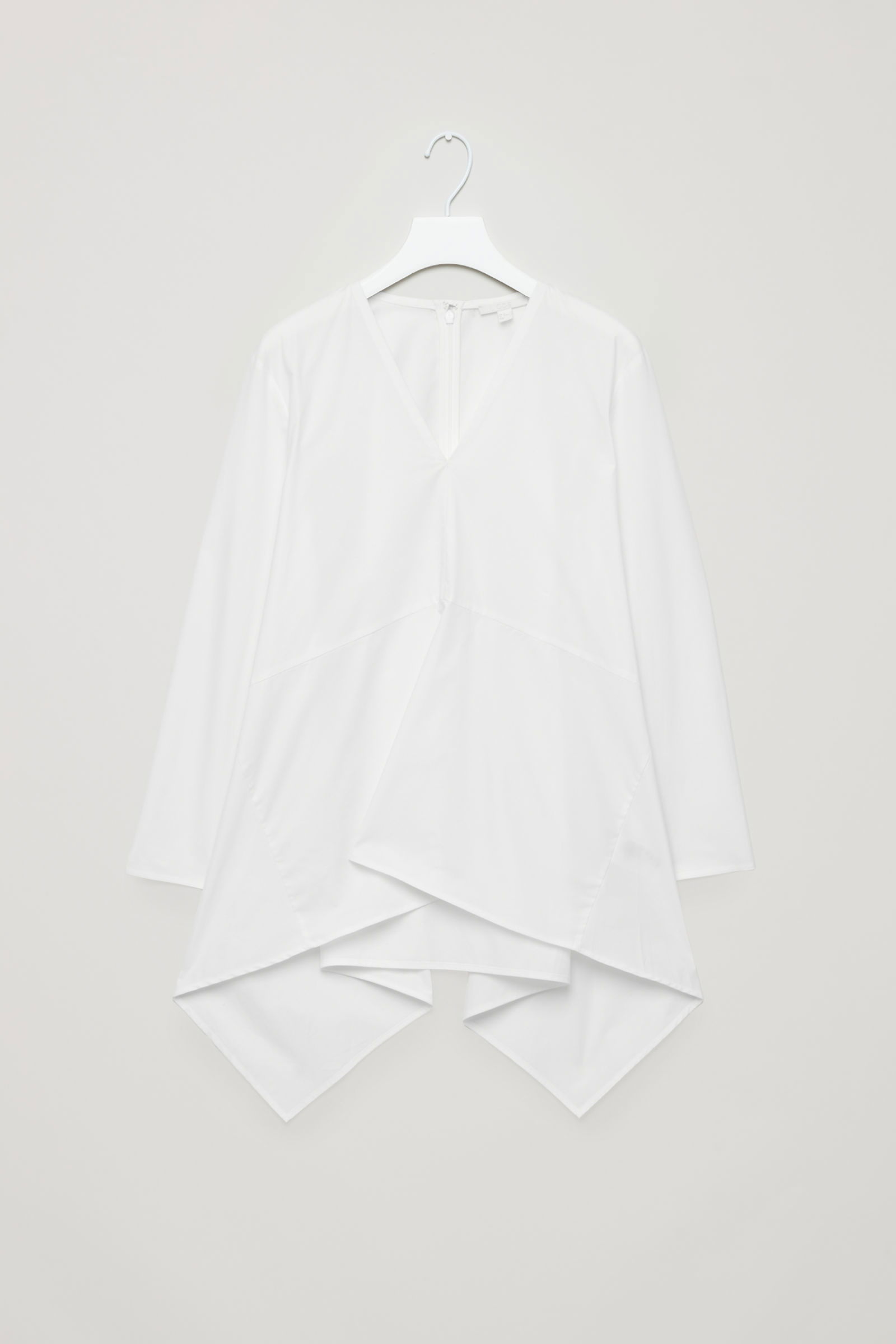 COS Asymmetric Poplin Blouse | endource