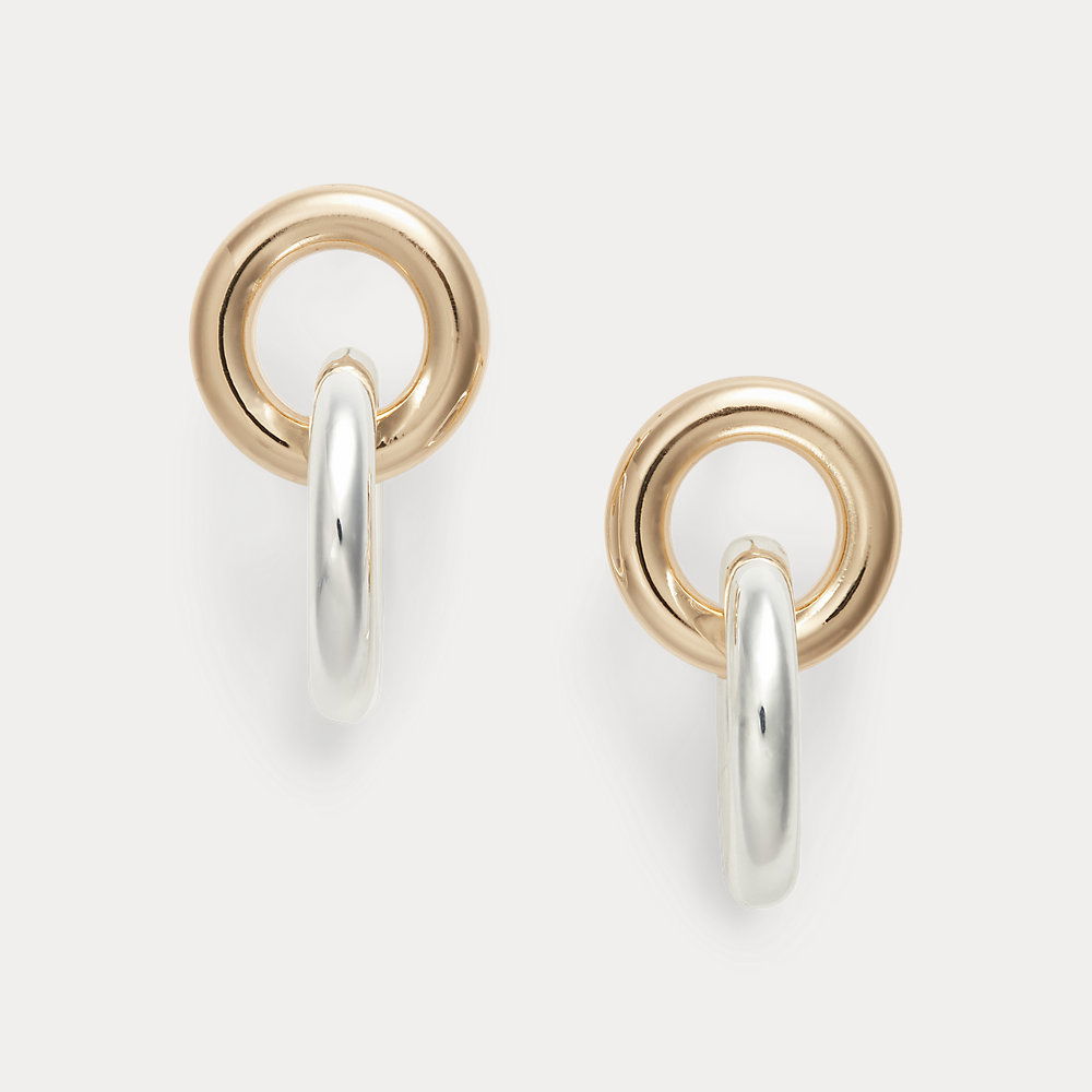 LAUREN RALPH LAUREN Two-Tone Drop Earrings in Multi | endource