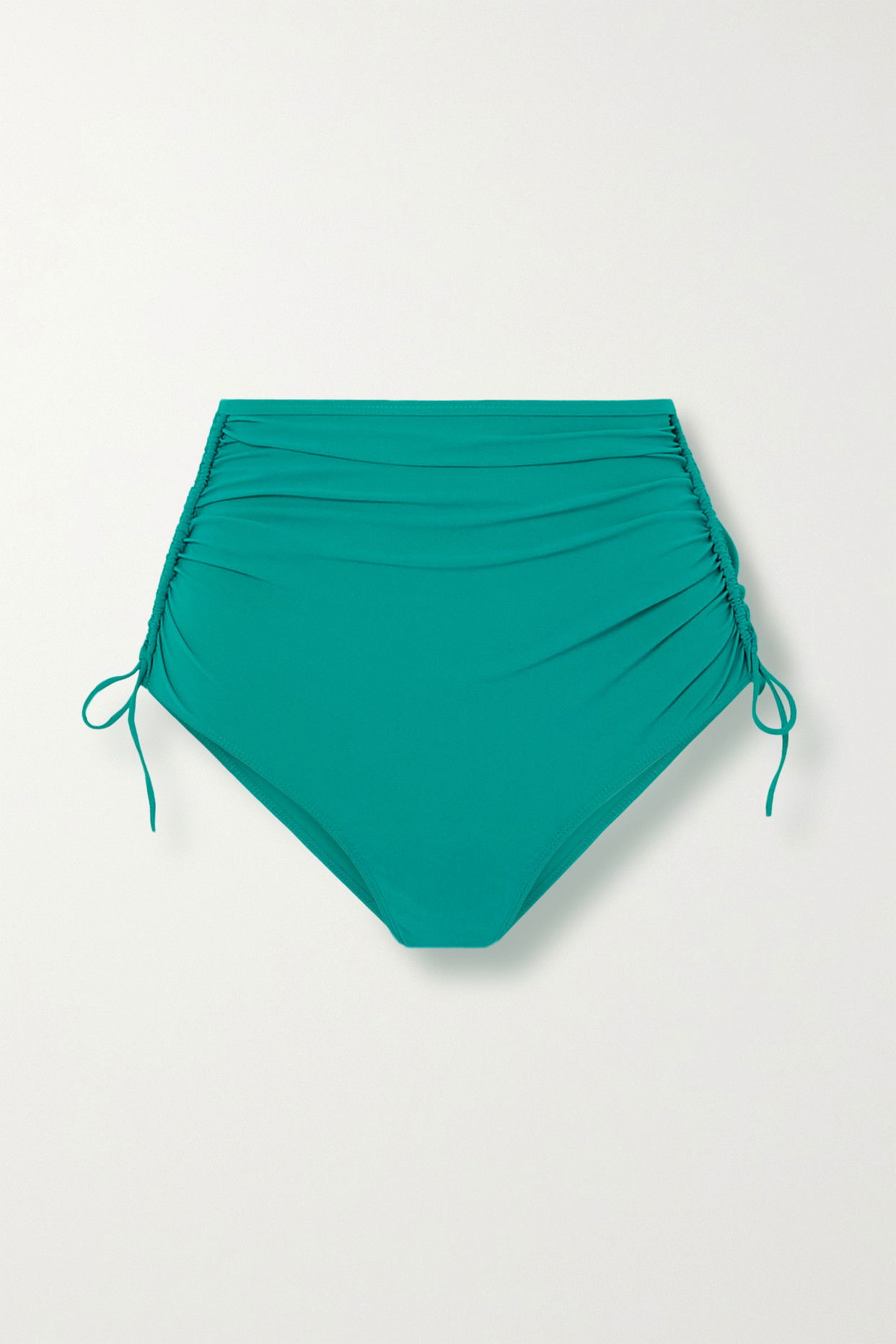 ISABEL MARANT Selaris Ruched Bikini Briefs in Green | Endource