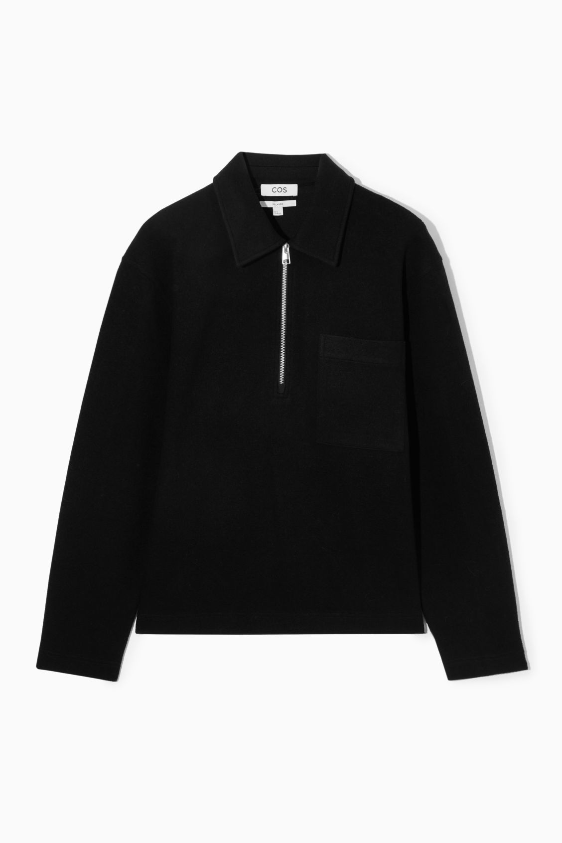 COS Half-Zip Wool-Blend Jumper | endource
