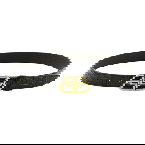 BALENCIAGA BB Thin Belt in 1000 | Endource