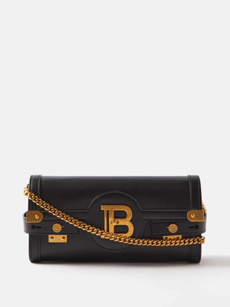 Balmain BBuzz Small Leather Cross-Body Bag in Black | Endource