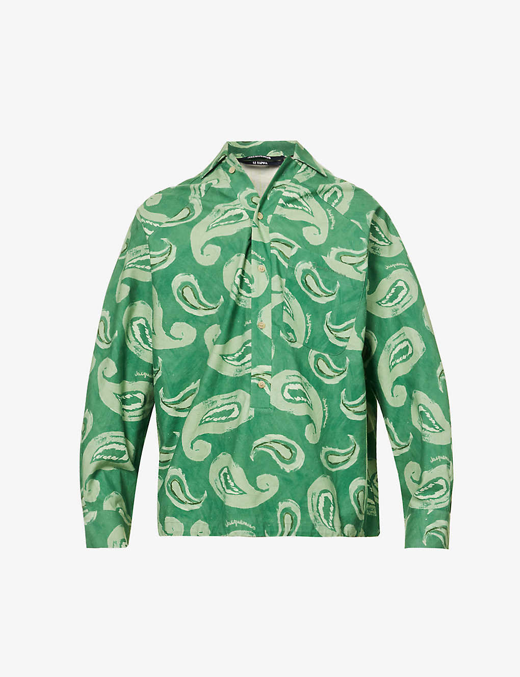JACQUEMUS Le Haut Pingo Paisley-Print Shirt | endource