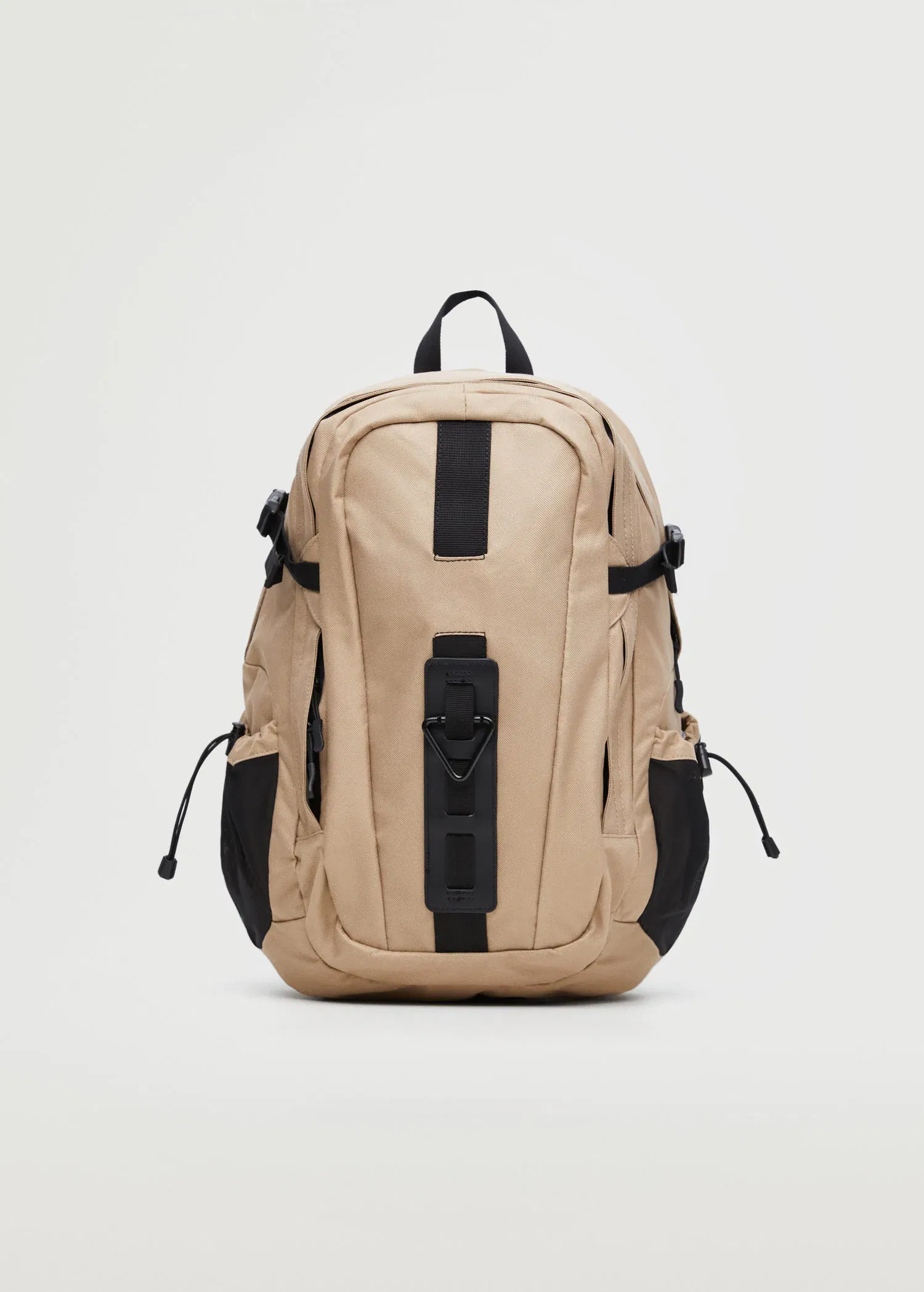 MANGO Multifunctional Contrasting Backpack in Sand | endource