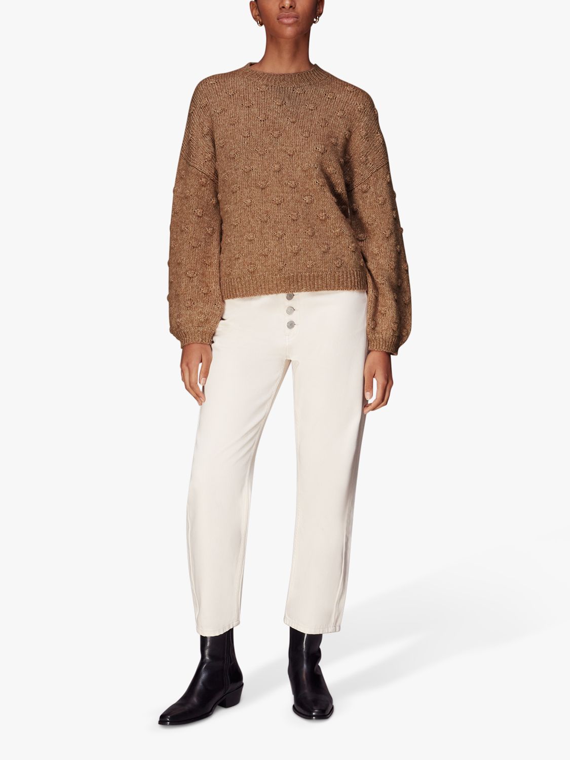 WHISTLES Bobble Knitted Jumper | endource