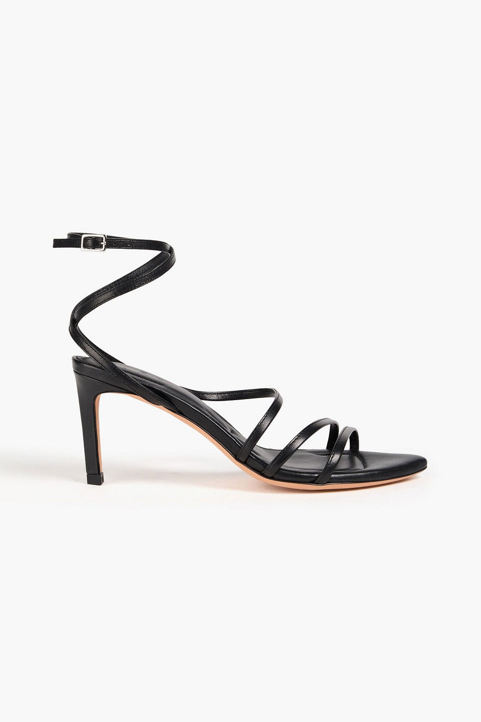 IRO Ido Leather Sandals in Black | endource