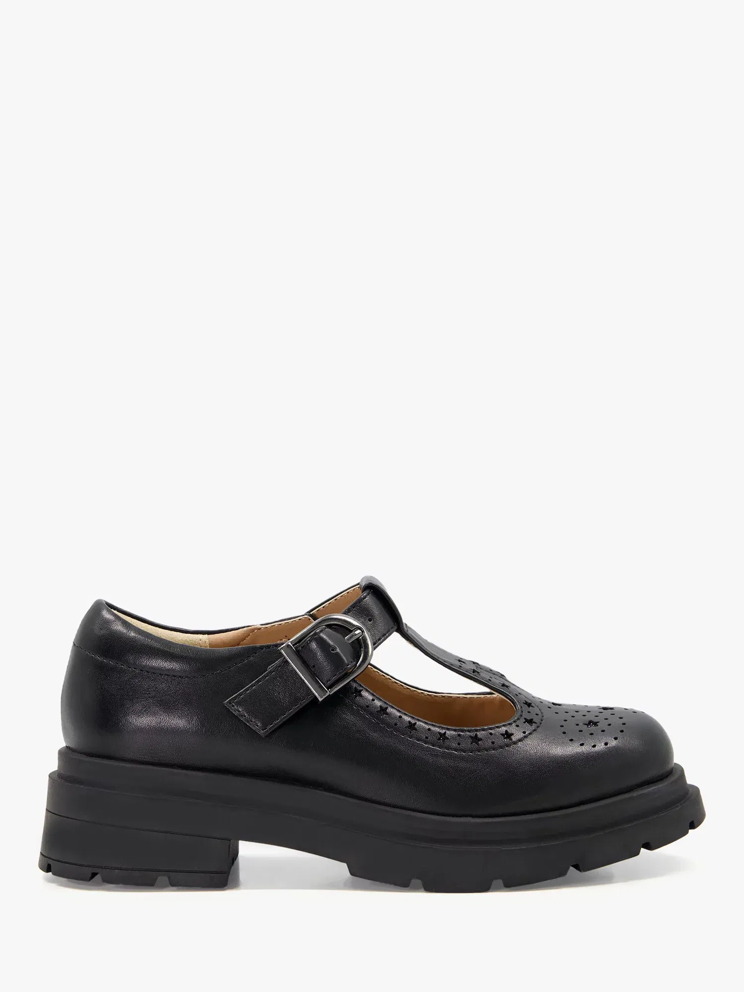 DUNE Ginnee Chunky T-Bar School Shoes | endource