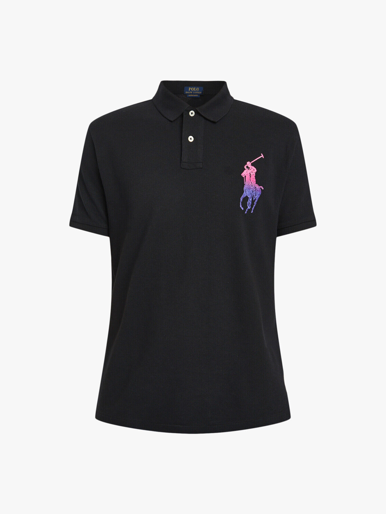 POLO RALPH LAUREN Neon Big Polo Player T-Shirt in Polo Black | endource