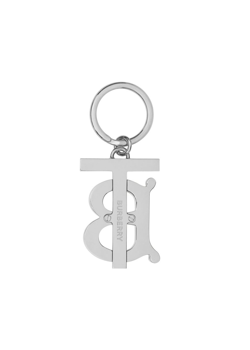 BURBERRY Monogram Motif Palladium-Plated Key Charm | endource