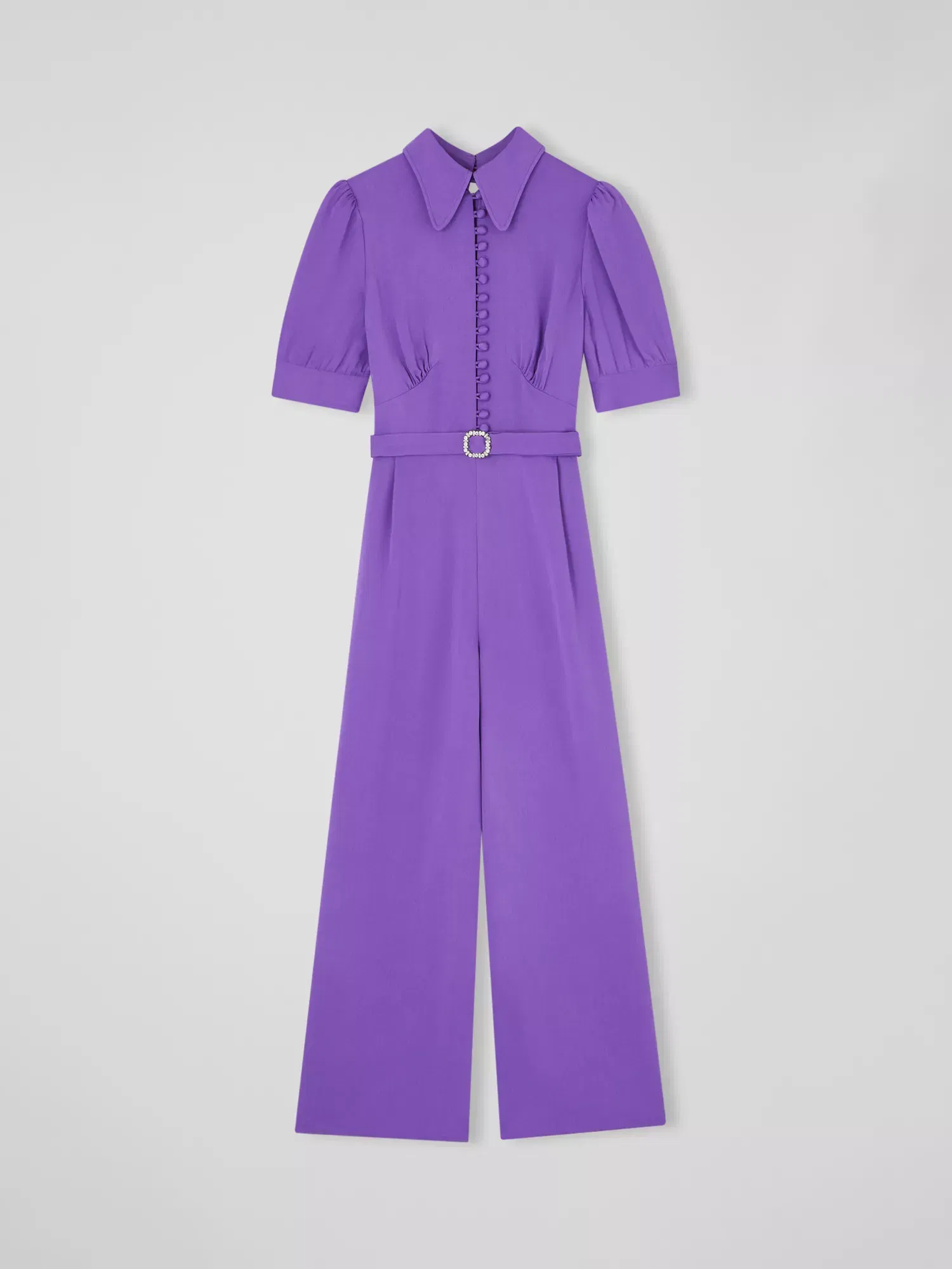 L.K. BENNETT LKB x Royal Ascot - Aldous Diamante Buckle Belted Jumpsuit ...