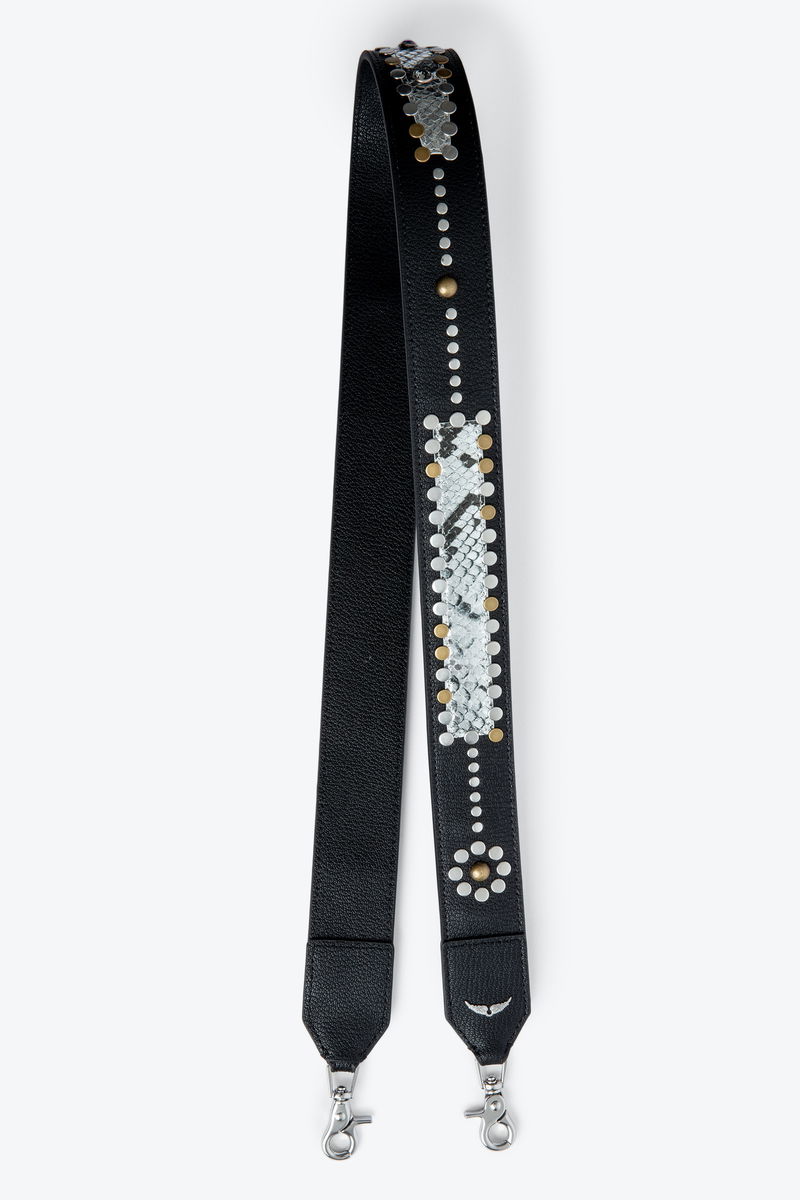 ZADIG & VOLTAIRE Wild Shoulder Strap in Silver | endource