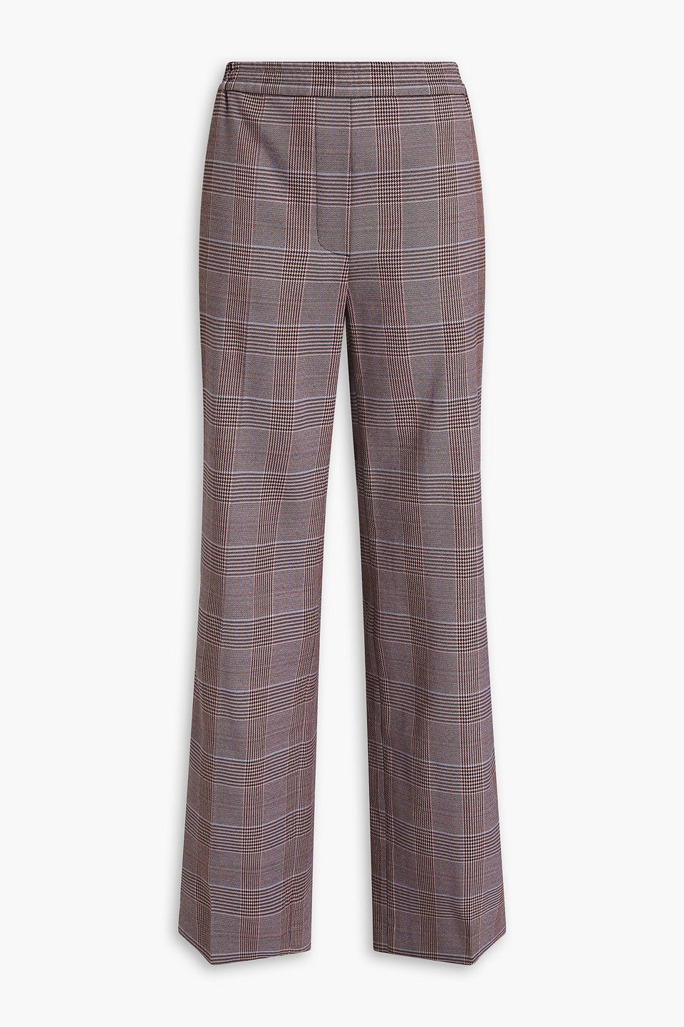 ACNE STUDIOS Prince Of Wales Checked Wool-Blend Wide-Leg Pants | endource