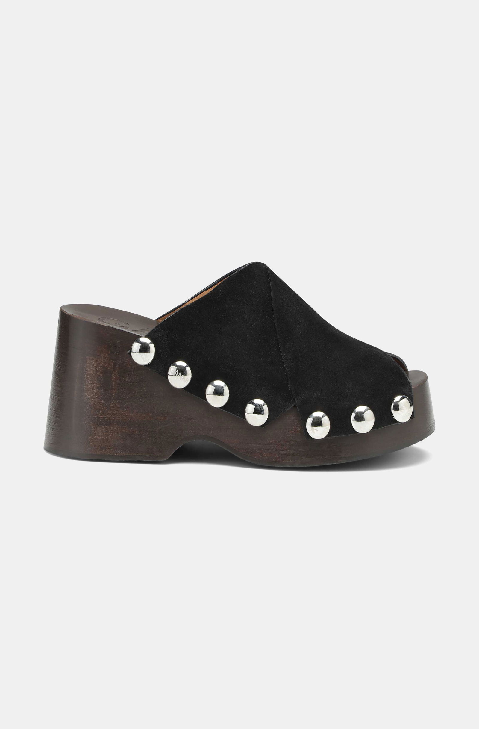 GANNI Wedge Clogs in Tiger's Eye | endource