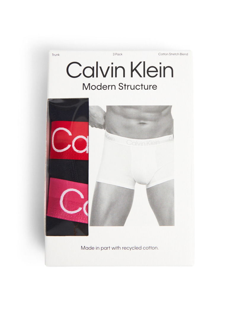 CALVIN KLEIN Modern Structure Ctn Trunk 3 Pack in Multi | endource