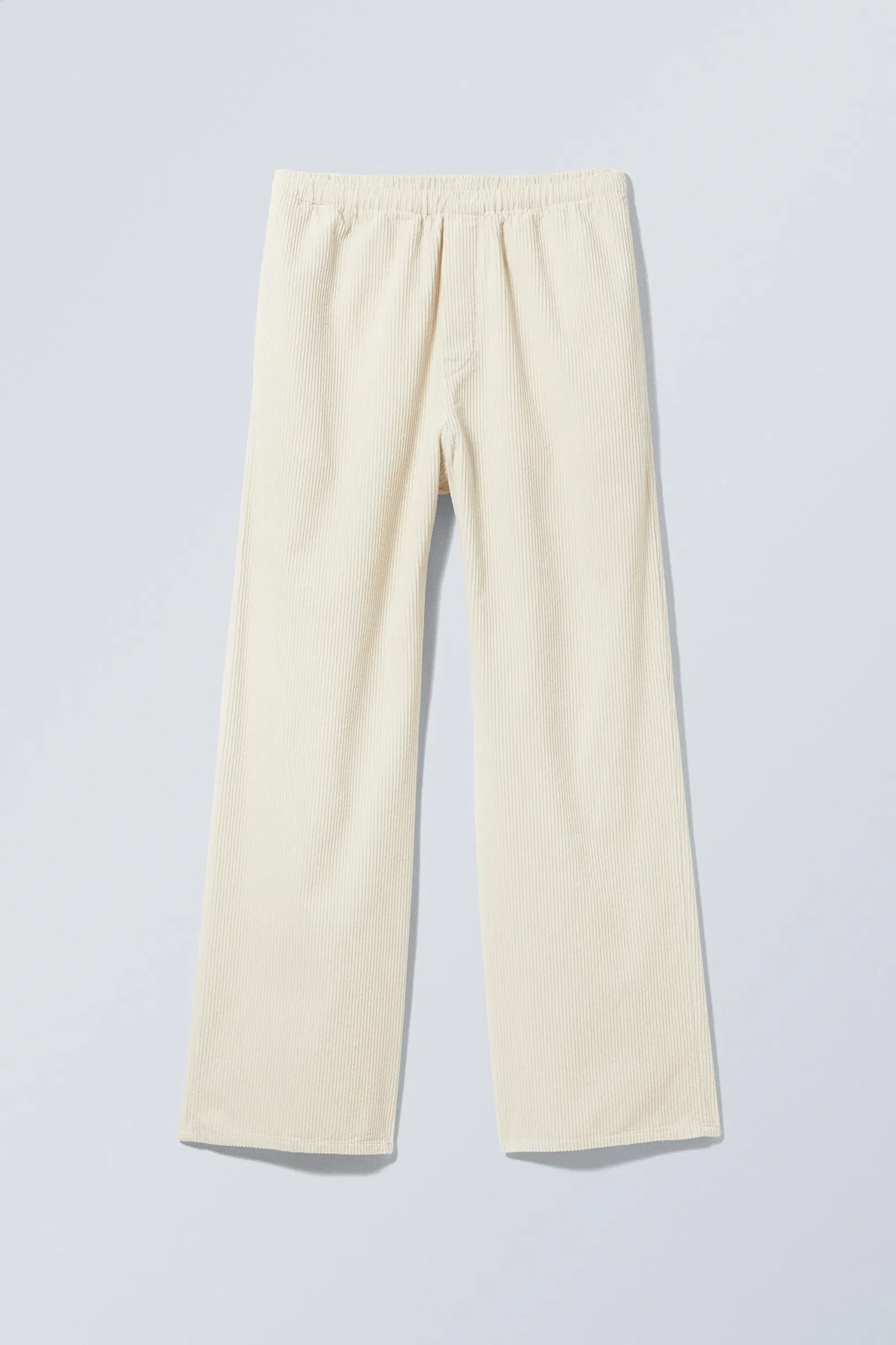 WEEKDAY Paul Loose Cord Trouser in Ecru | endource