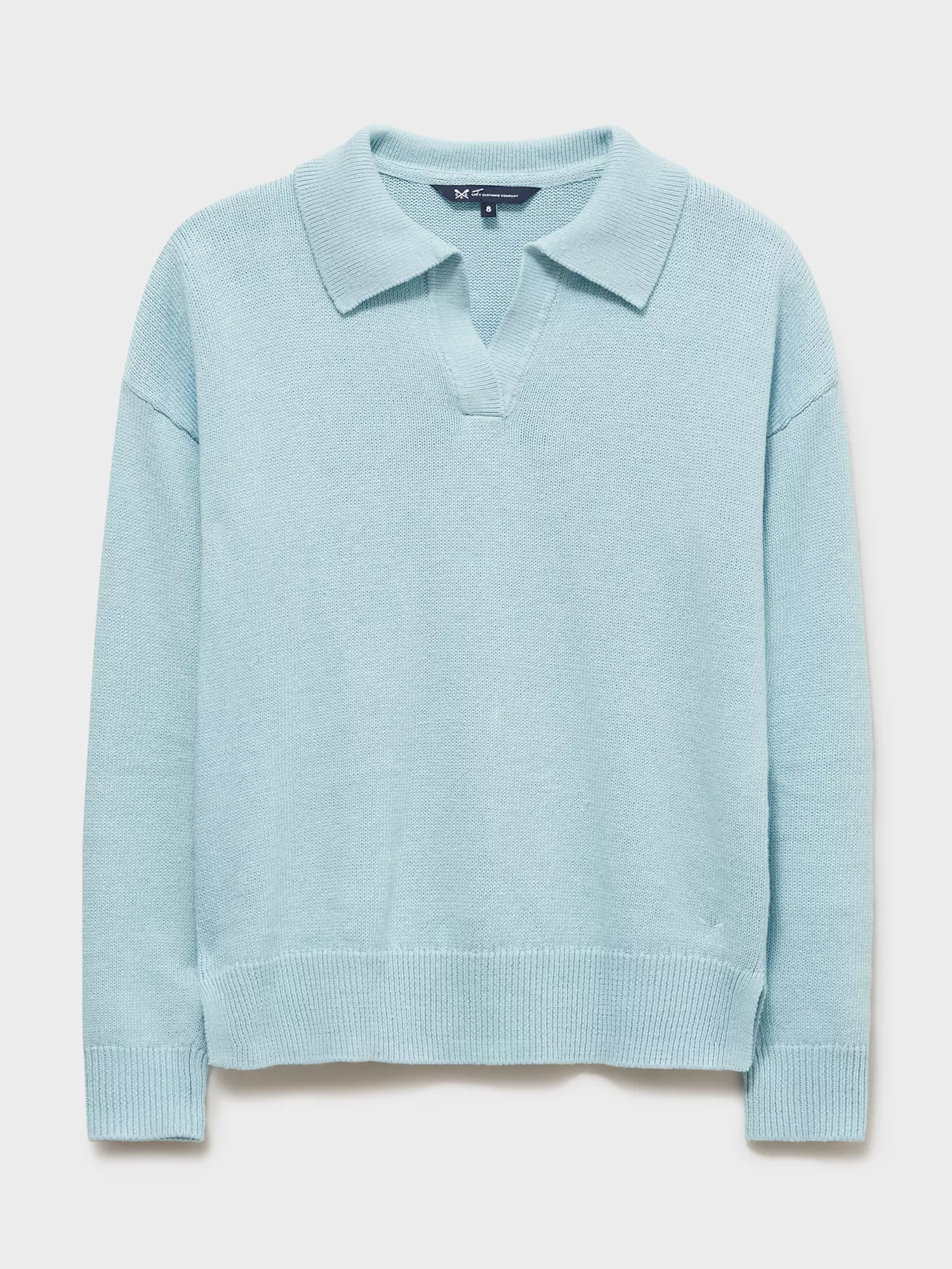 CREW CLOTHING Sandy Collar Linen Blend Jumper | endource