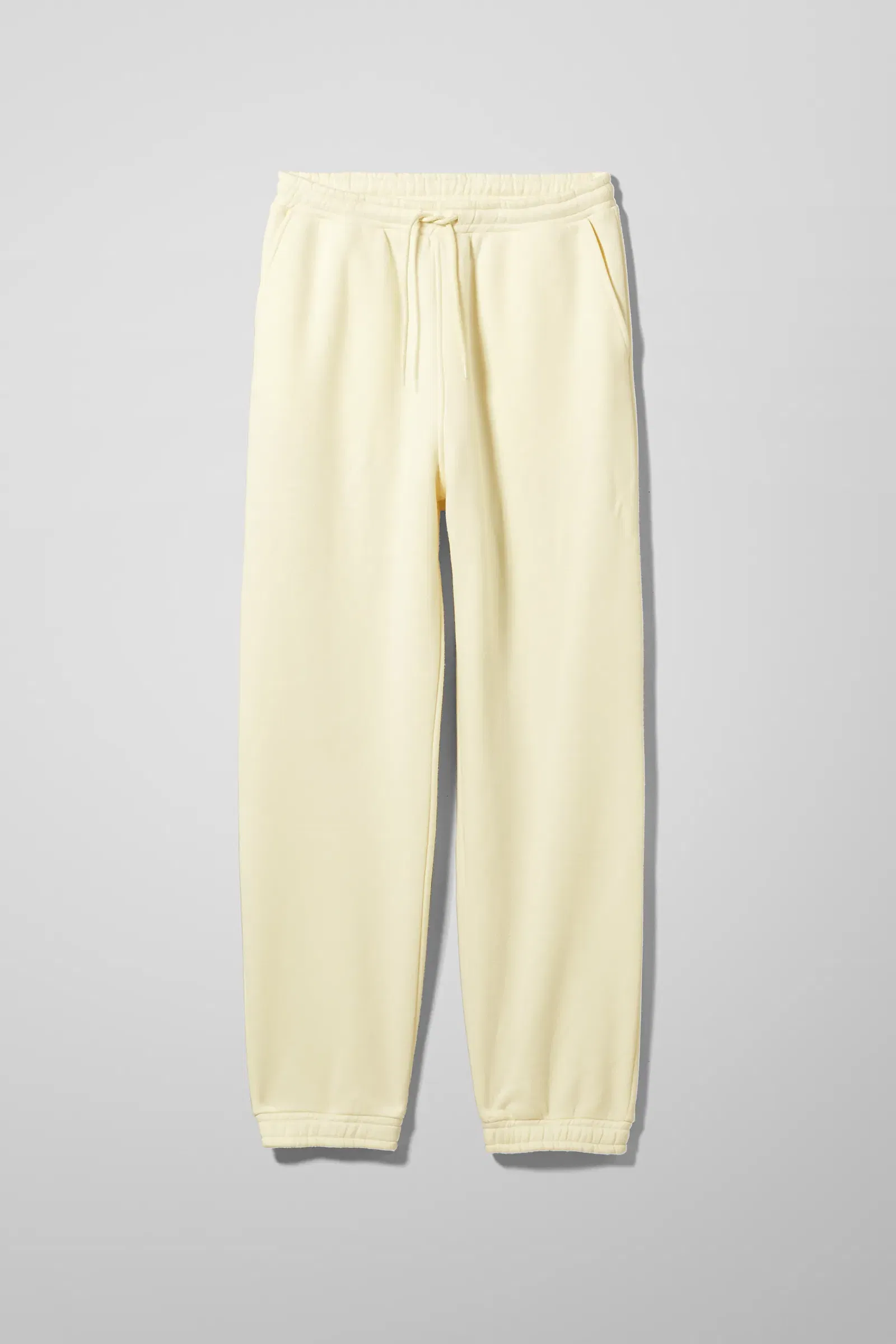 WEEKDAY Standard Sweatpants in Light Yellow | endource