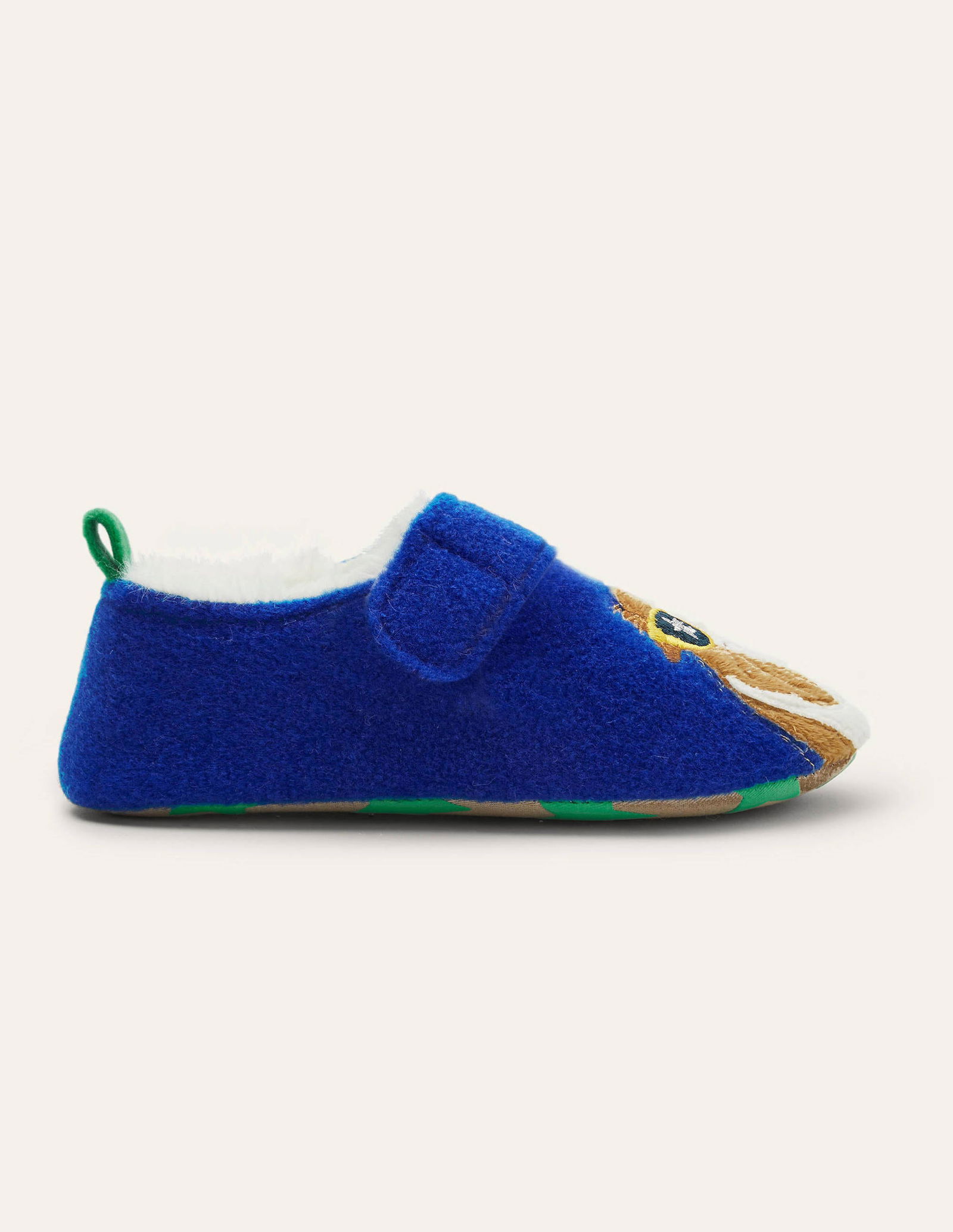 BODEN Felt Guinea Pig Slippers in Brilliant Blue | endource