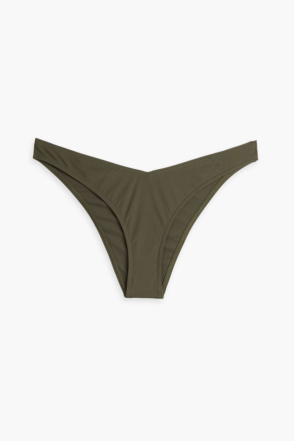 ZIMMERMANN Separates Sculpt Low-Rise Bikini Briefs in Green | endource