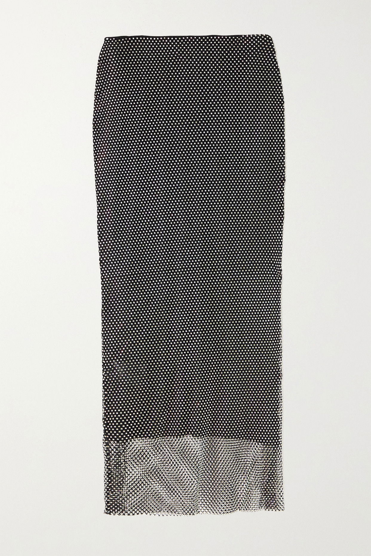 ROTATE BIRGER CHRISTENSEN Caitlin Crystal-Embellished Mesh Maxi Skirt ...