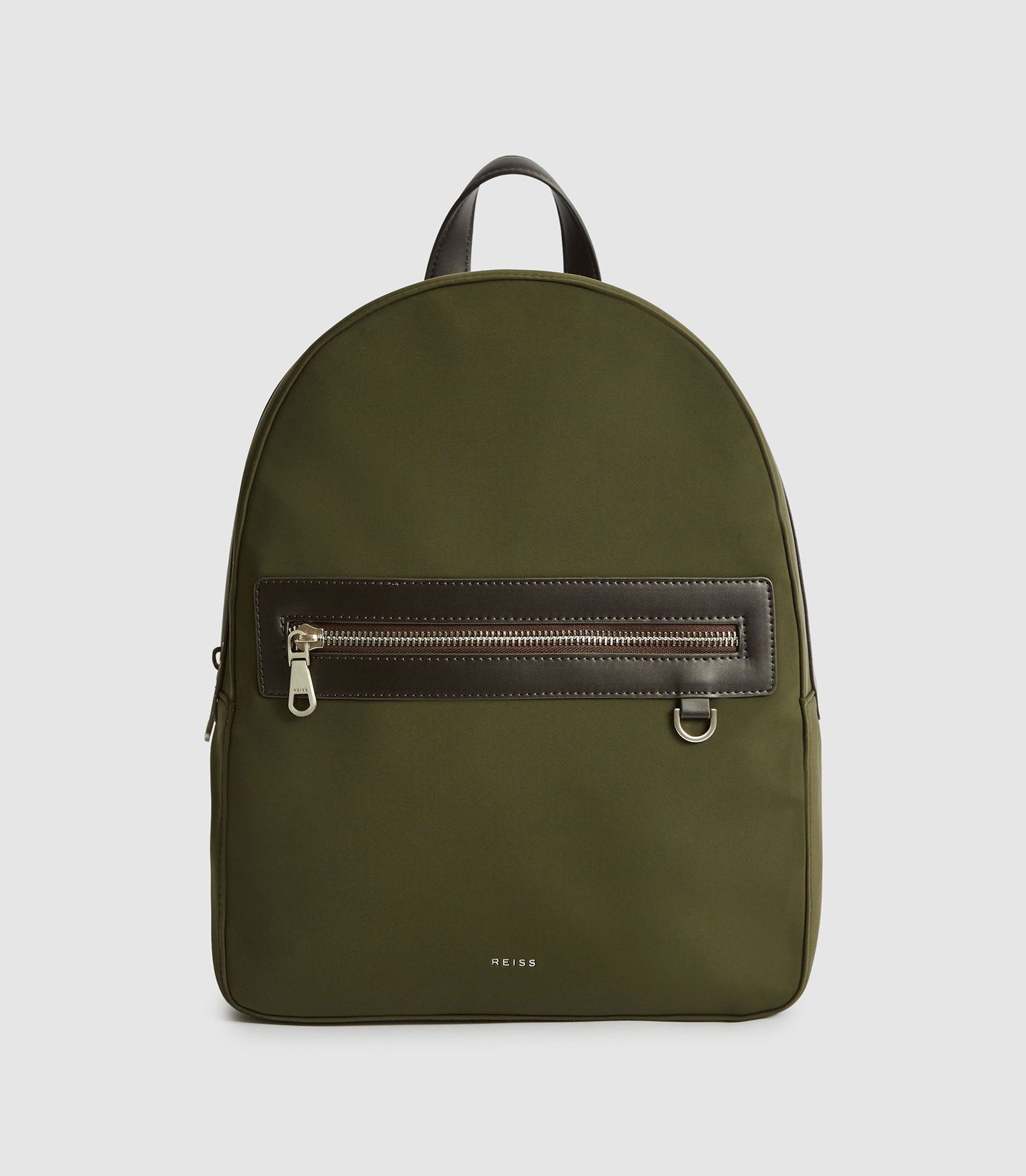REISS Ethan Neoprene Backpack in Khaki | endource