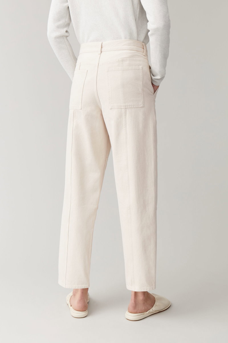 COS Seam-Detailed Jeans in Light beige | endource