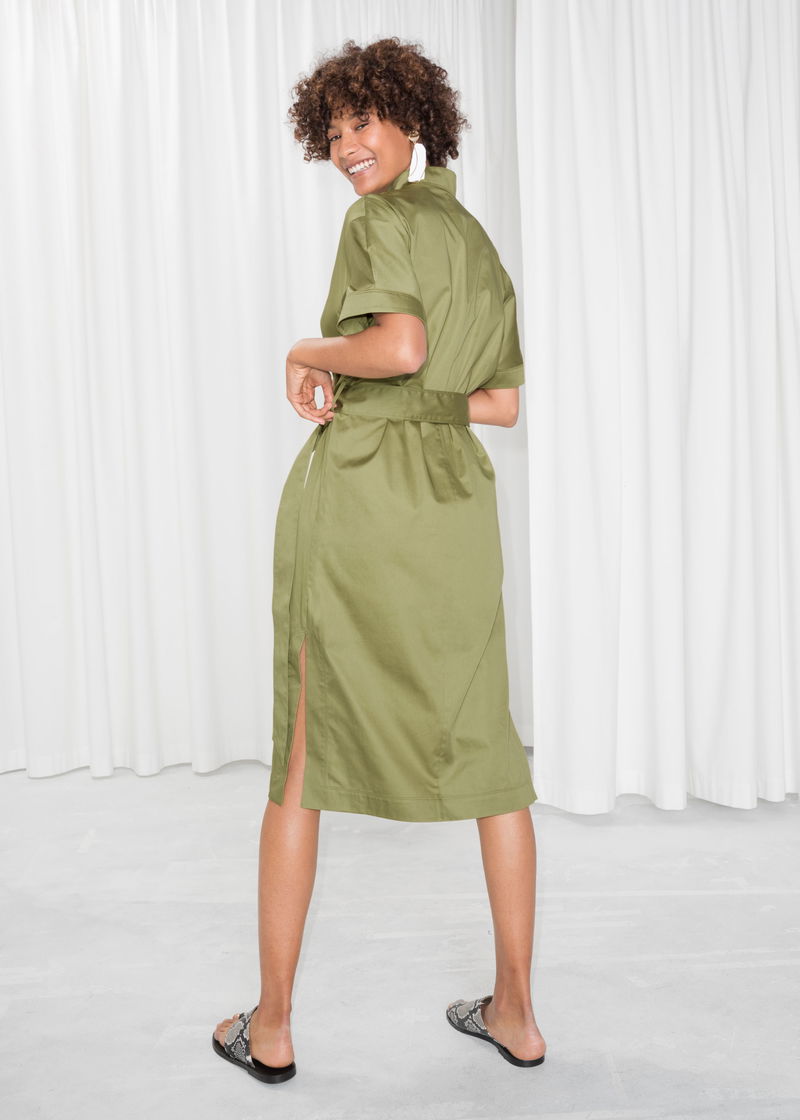 & OTHER STORIES Belted Utilitarian Dress | Endource