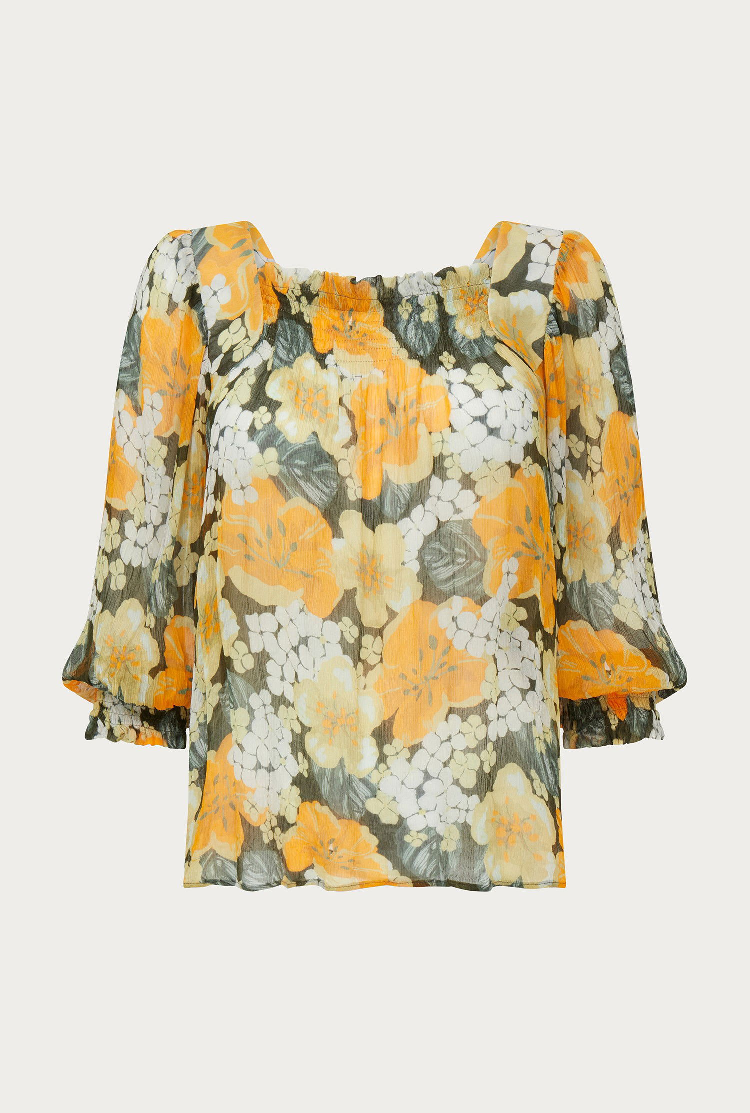 GHOST Emily Green Hydrangea Blouse | Endource