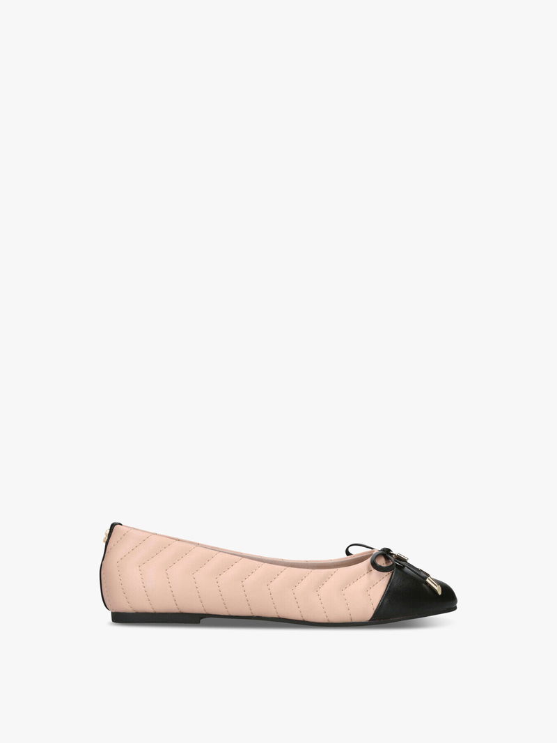 Carvela Lara Ballerina Flats In Beige Endource