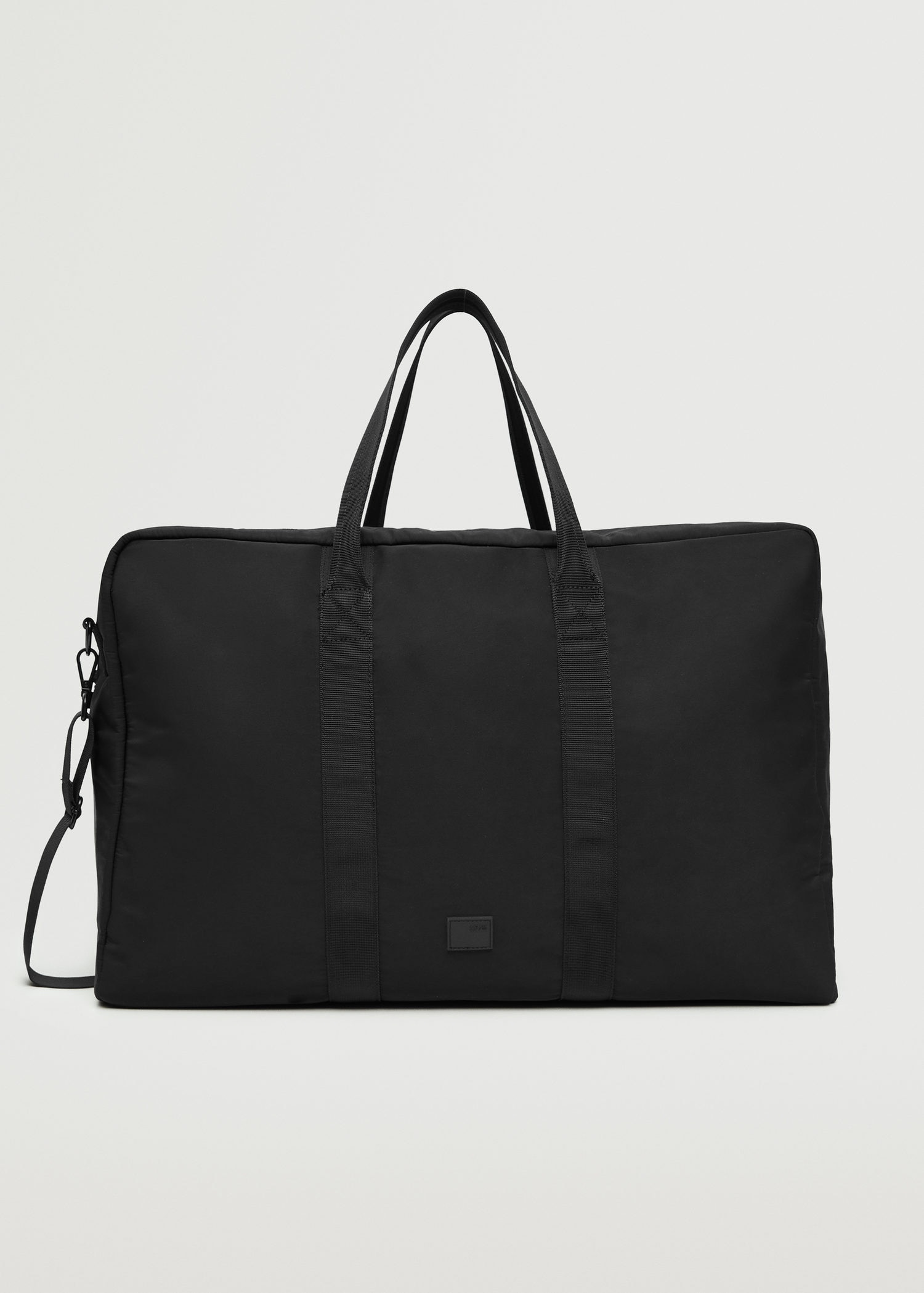 MANGO Nylon Travel Bag in Black | endource