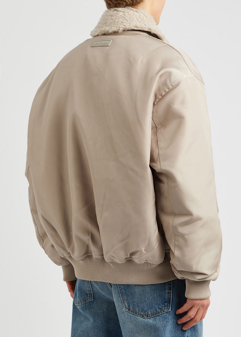 ACNE STUDIOS Faux Shearling-Trimmed Padded Bomber Jacket | Endource