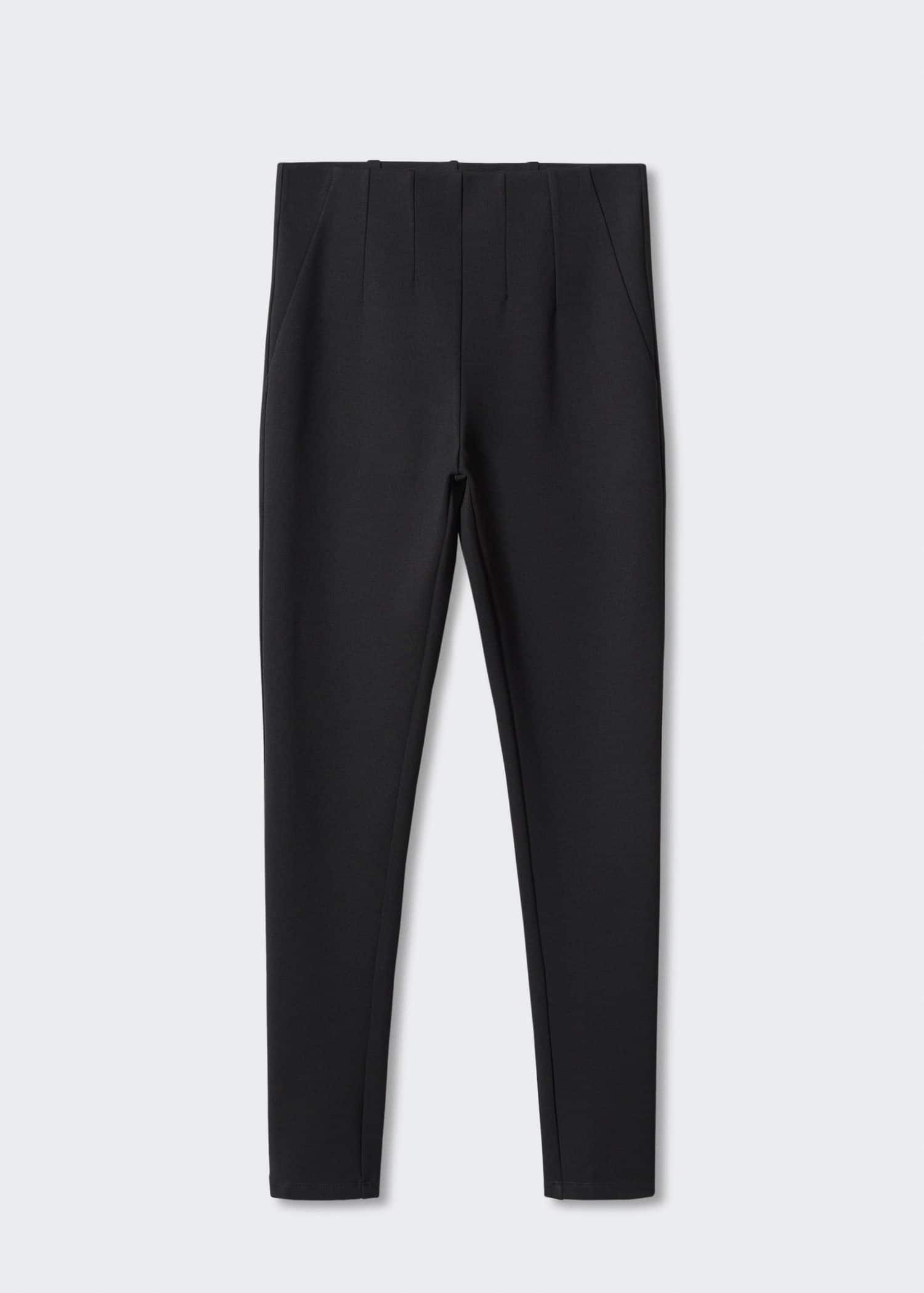 MANGO Basic Leggings in Black | endource