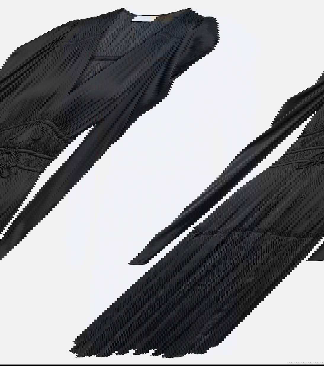 ULLA JOHNSON Lu Draped Satin Minidress | endource