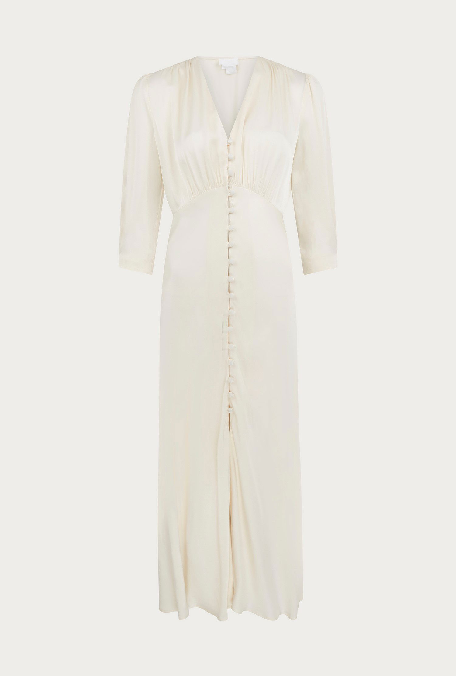 GHOST Madison Satin Midi Dress | endource