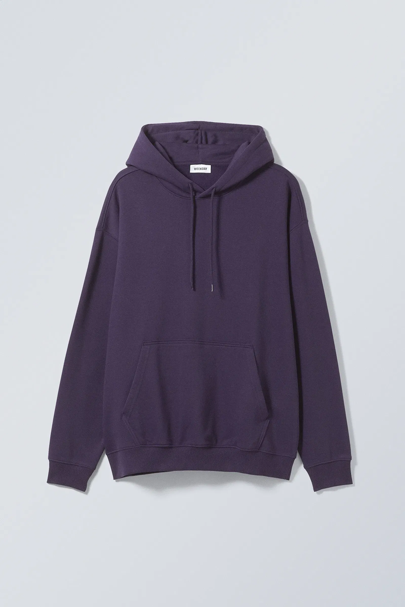 WEEKDAY Oversized Hoodie in Eggplant | Endource