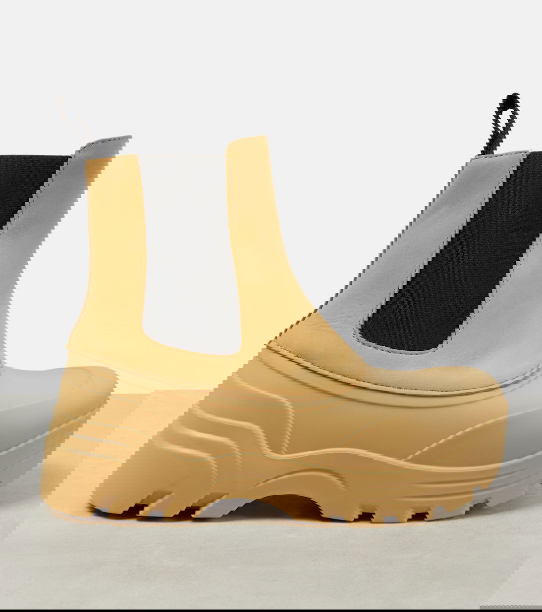 LOEWE Field Leather Chelsea Boots in Beige | endource