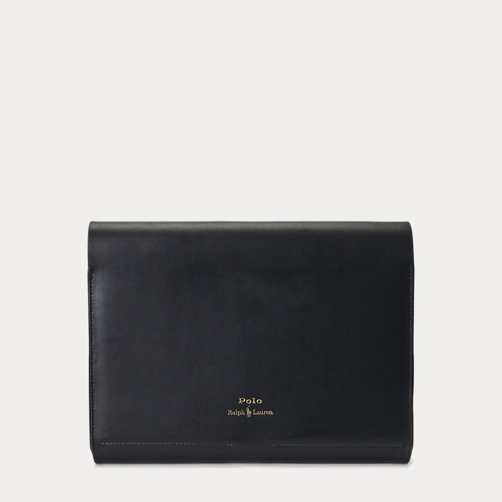 POLO RALPH LAUREN Leather Tech Case in Black | endource
