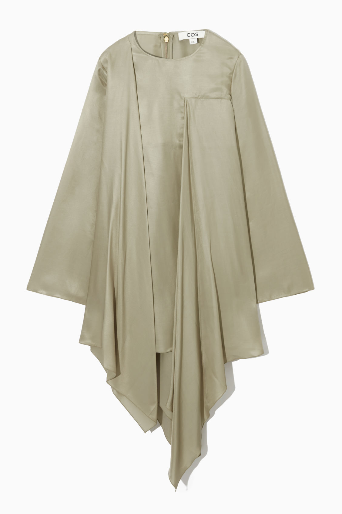COS Draped Tunic Top in BEIGE | endource