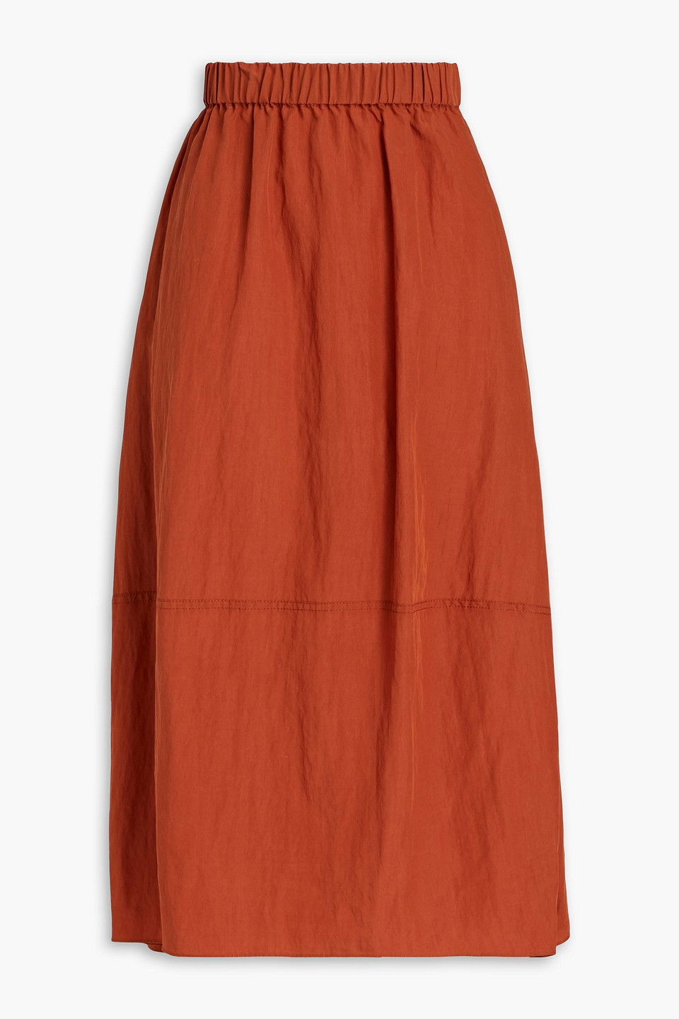 VINCE. Lyocell-Blend Midi Skirt in Red | endource