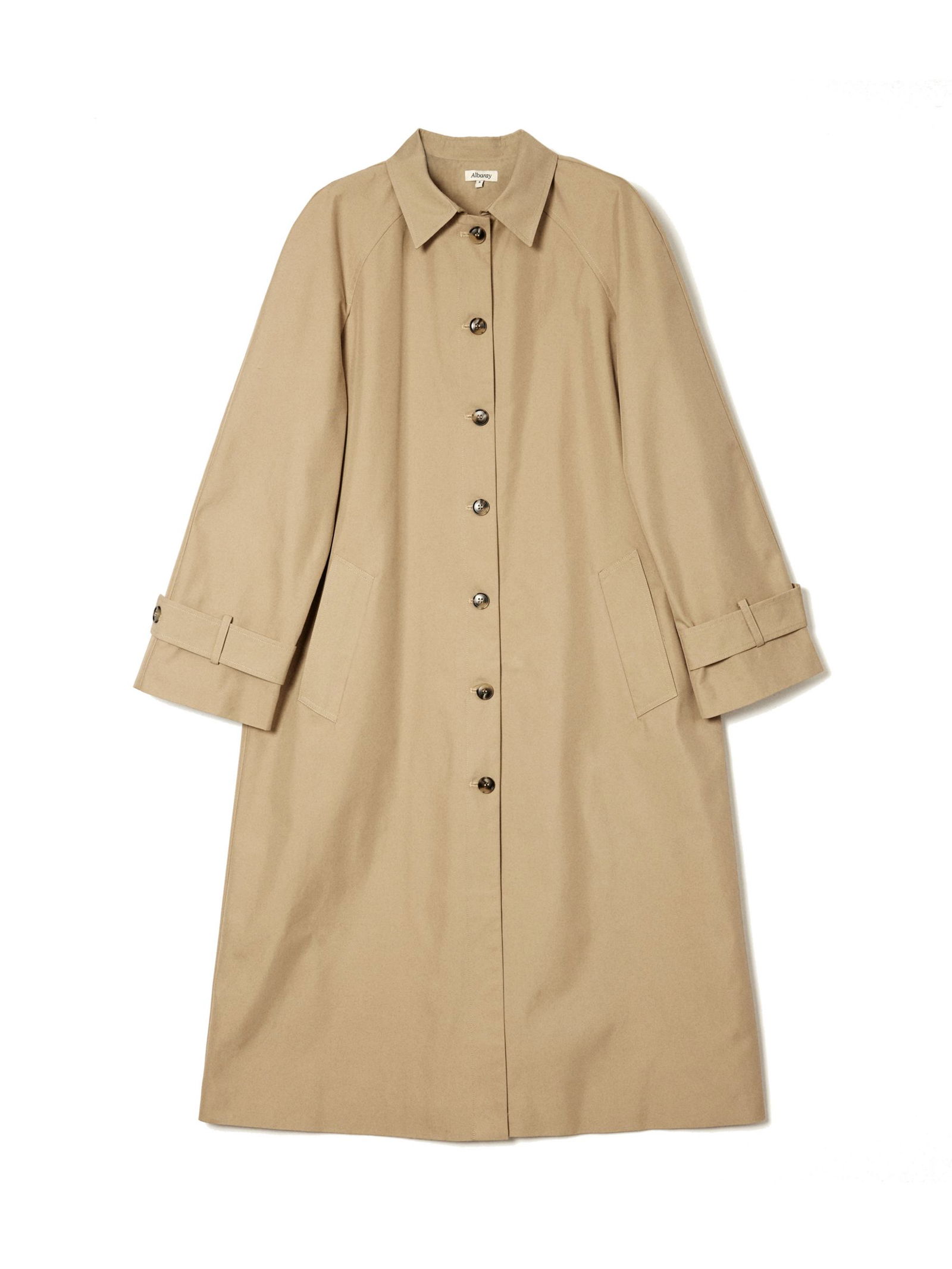 ALBARAY Relaxed Trench Coat in Stone | Endource