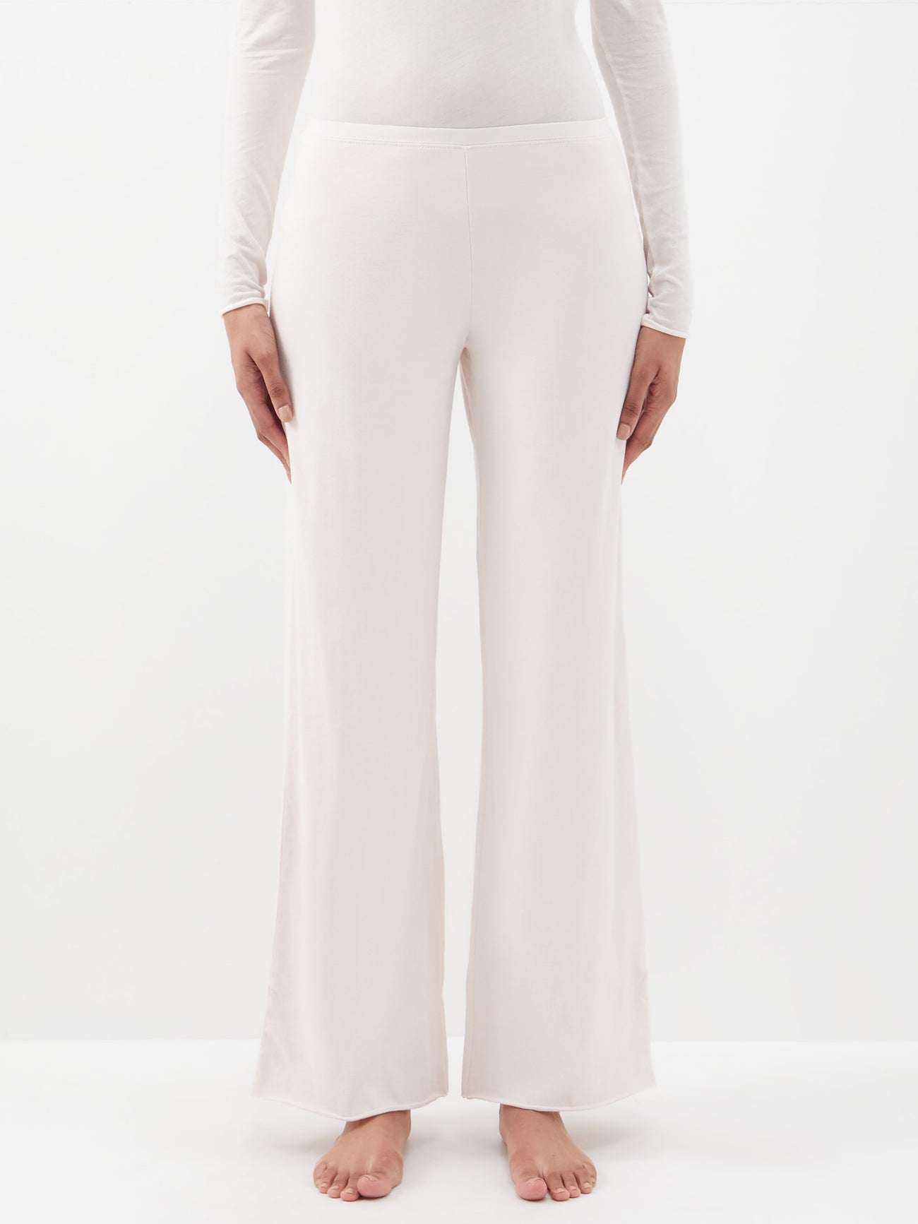 SKIN Double-Layer Trousers in Pink | Endource